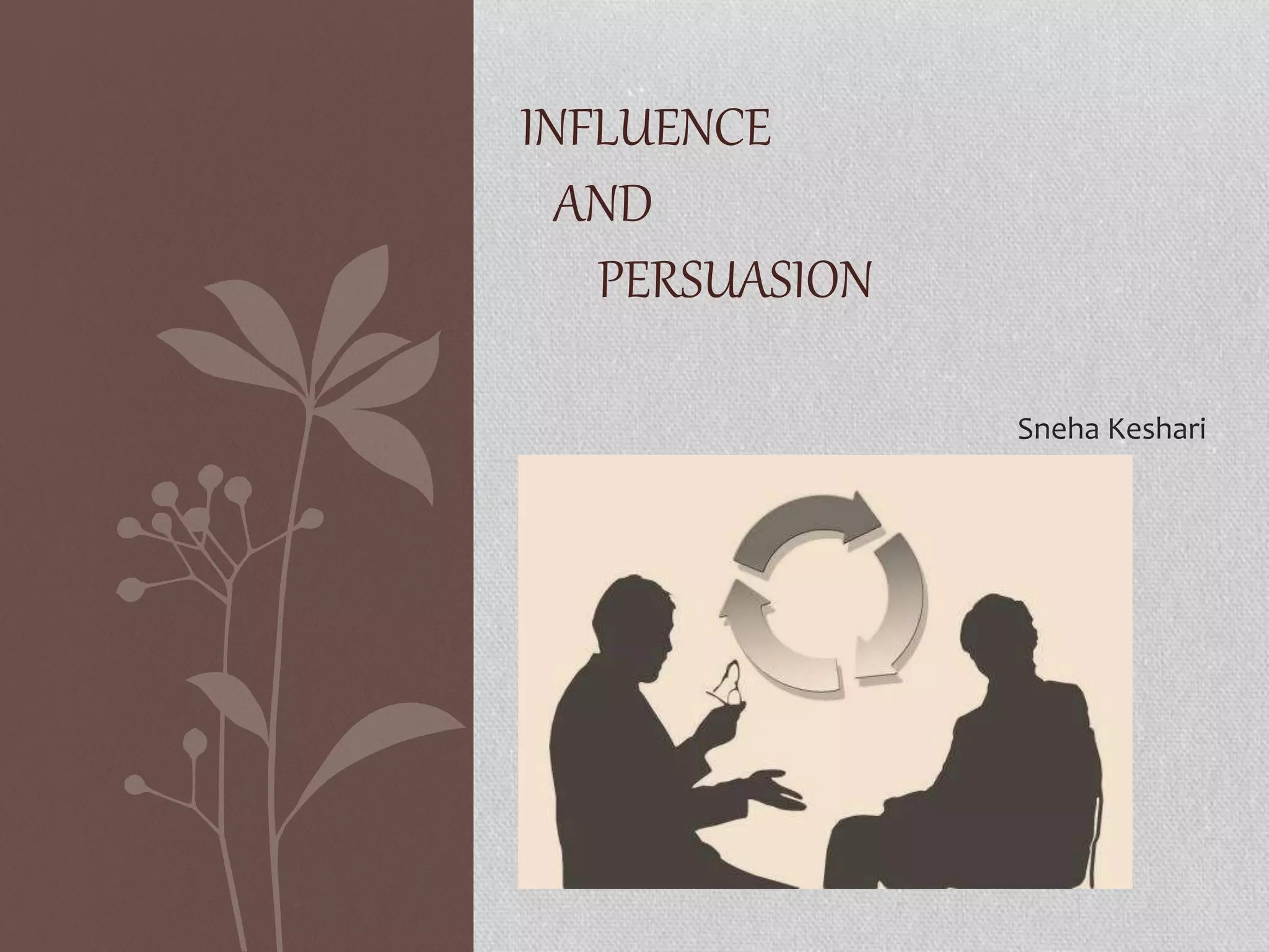 Influence and Persuasion | PPTX