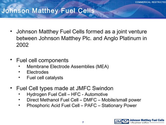 Paul Holmes, Johnson Matthey Fuel Cells | PPT | Power and Energy ...