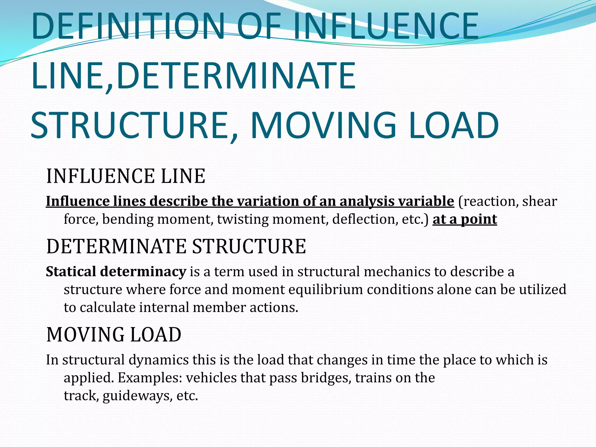 Influence Line Of Reaction For Determinate Structure Determining Maximum Minimum Reaction Due