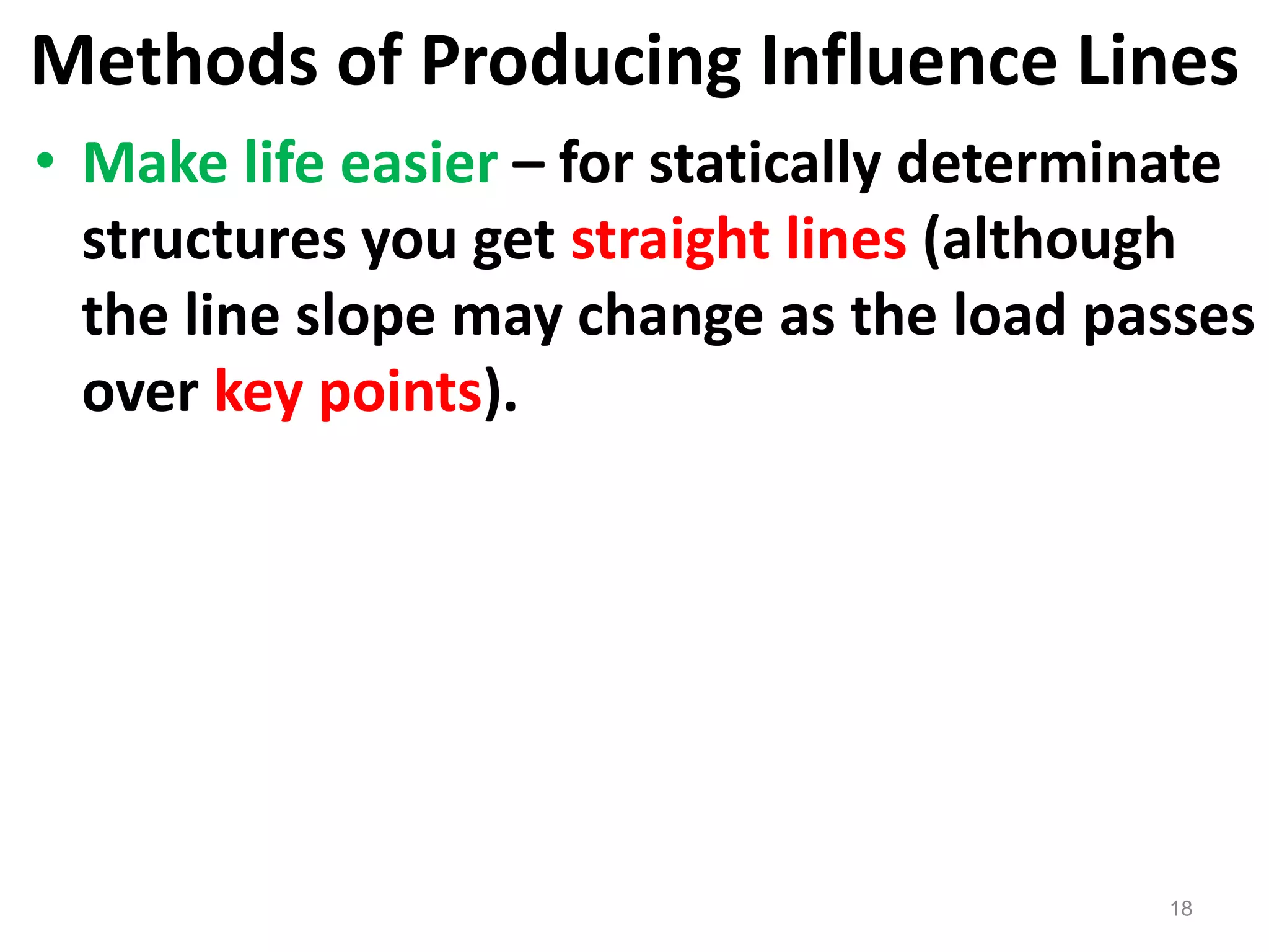 Influence lines (structural analysis theories) | PDF