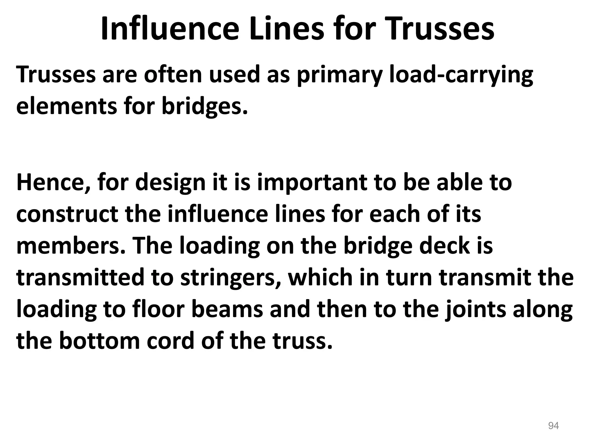 Influence lines (structural analysis theories) | PDF
