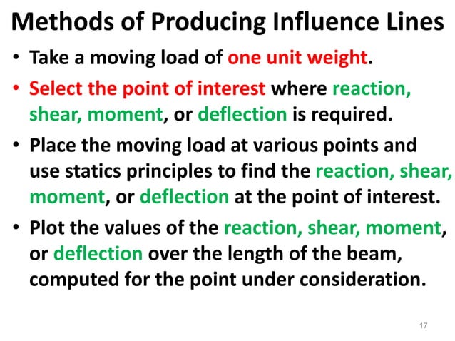 Influence lines (structural analysis theories) | PDF | Civil ...