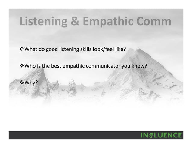 Listening Skills & Empathic Communication | PDF