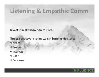 Listening Skills & Empathic Communication | PDF