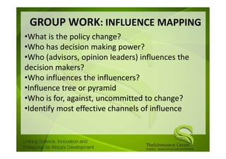 Influence mapping influencing policy change nairobi [compatibility mode ...