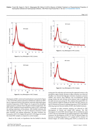 Influence of Biofield Treatment on Physicochemical Properties of ...