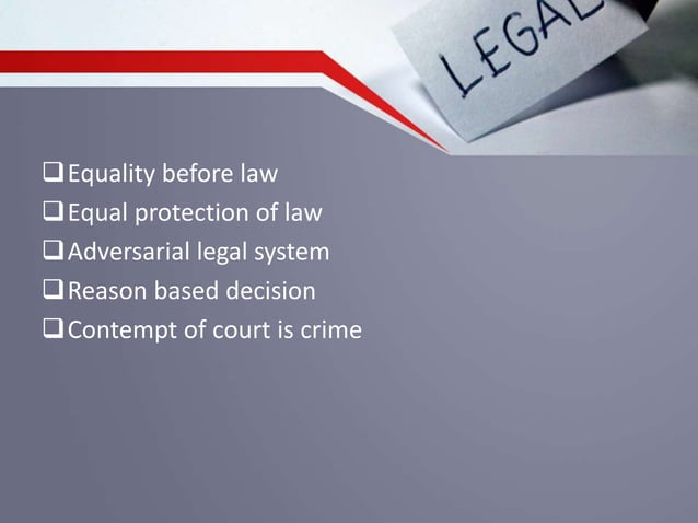Influence of common law system | PPT