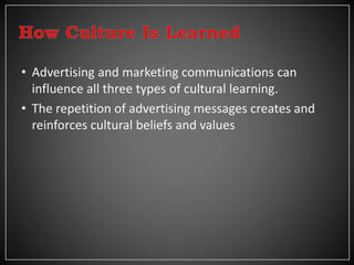 Influence of culture on consumer behaviour | PPTX