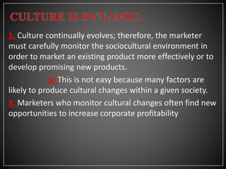 Influence of culture on consumer behaviour | PPTX
