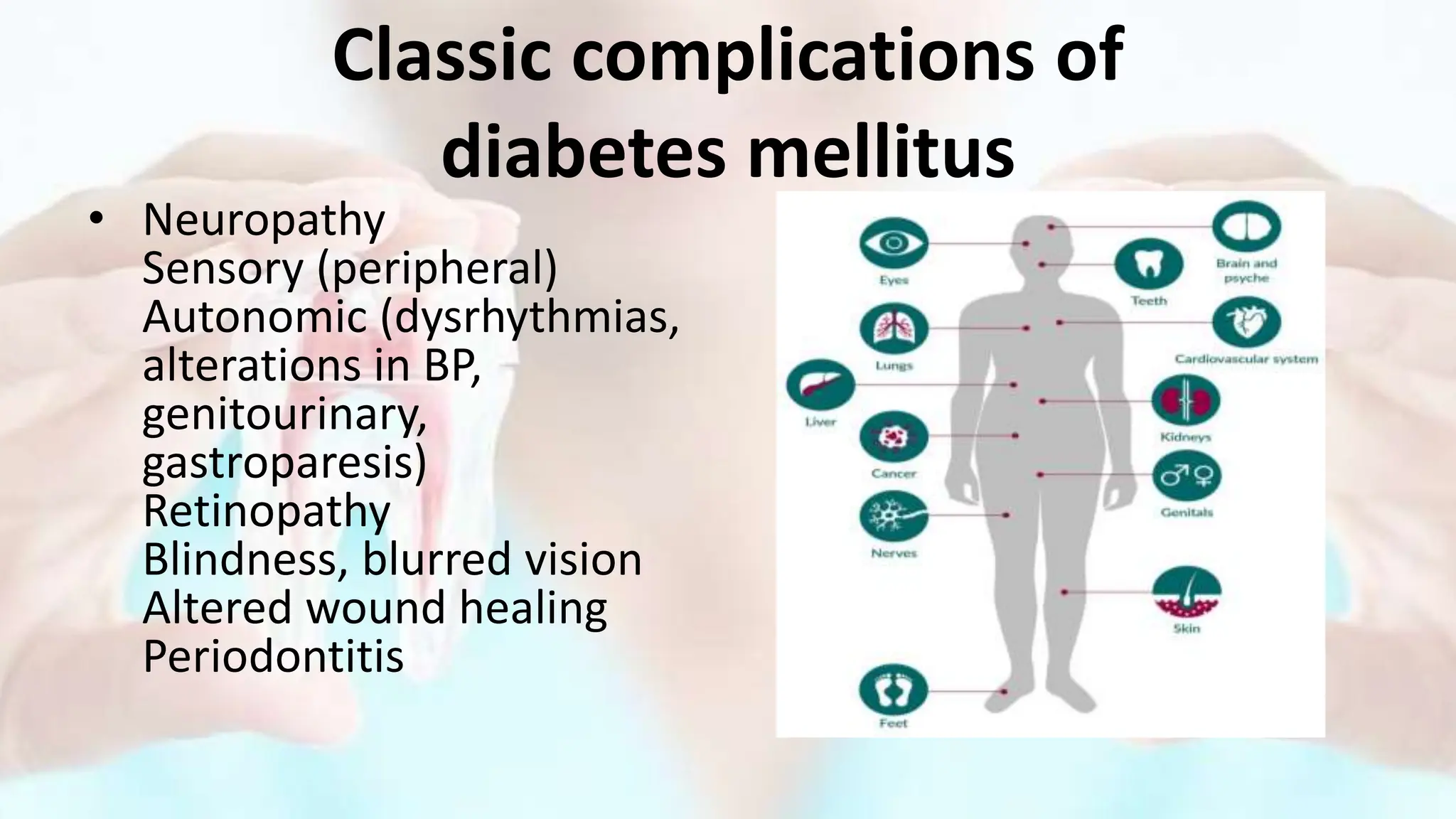 Influence of Diabetes Mellitus on Periodontium.pptx