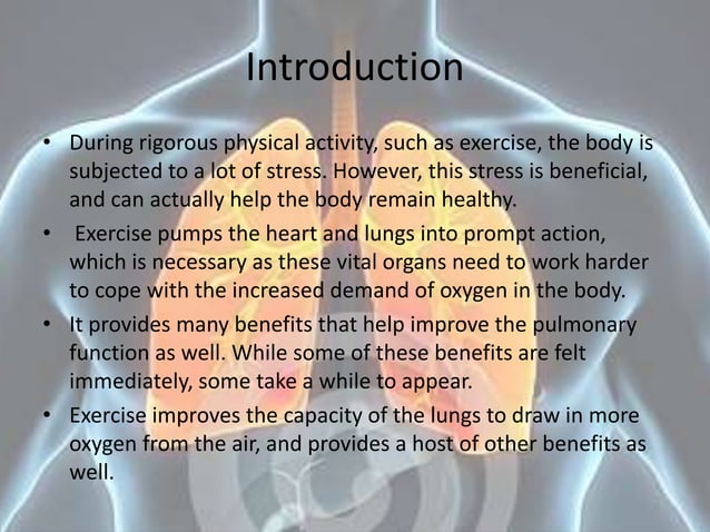 Influence of exercise on respiratory system | PPTX | Lung and ...