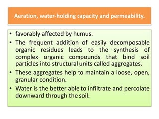 Influence of humus in soil physical properties | PPT