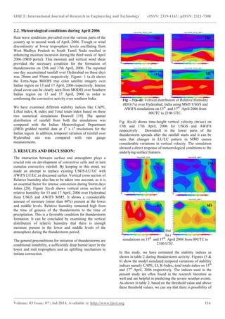 Influence of land use land cover in simulating the thunderstorm event ...