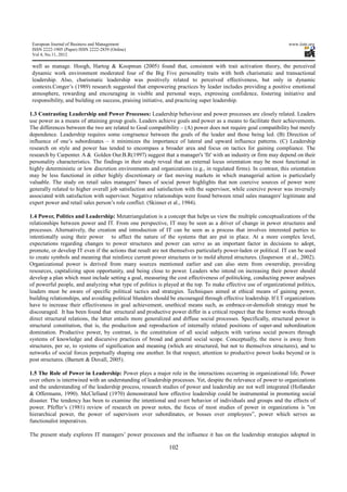 Influence of power bases on leadership strategies adopted by | PDF | Business Administration ...