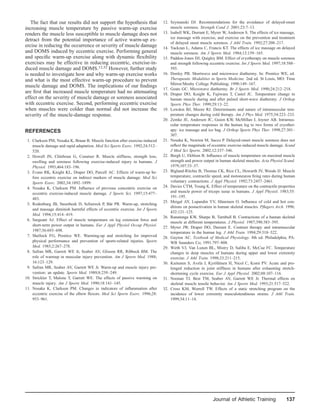 Influence of pre exercise muscle temperature on responses t | PDF