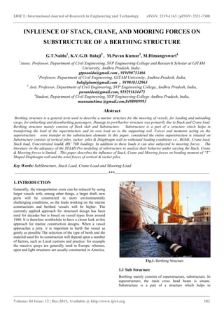 Influence of stack, crane, and mooring forces on substructure of a ...
