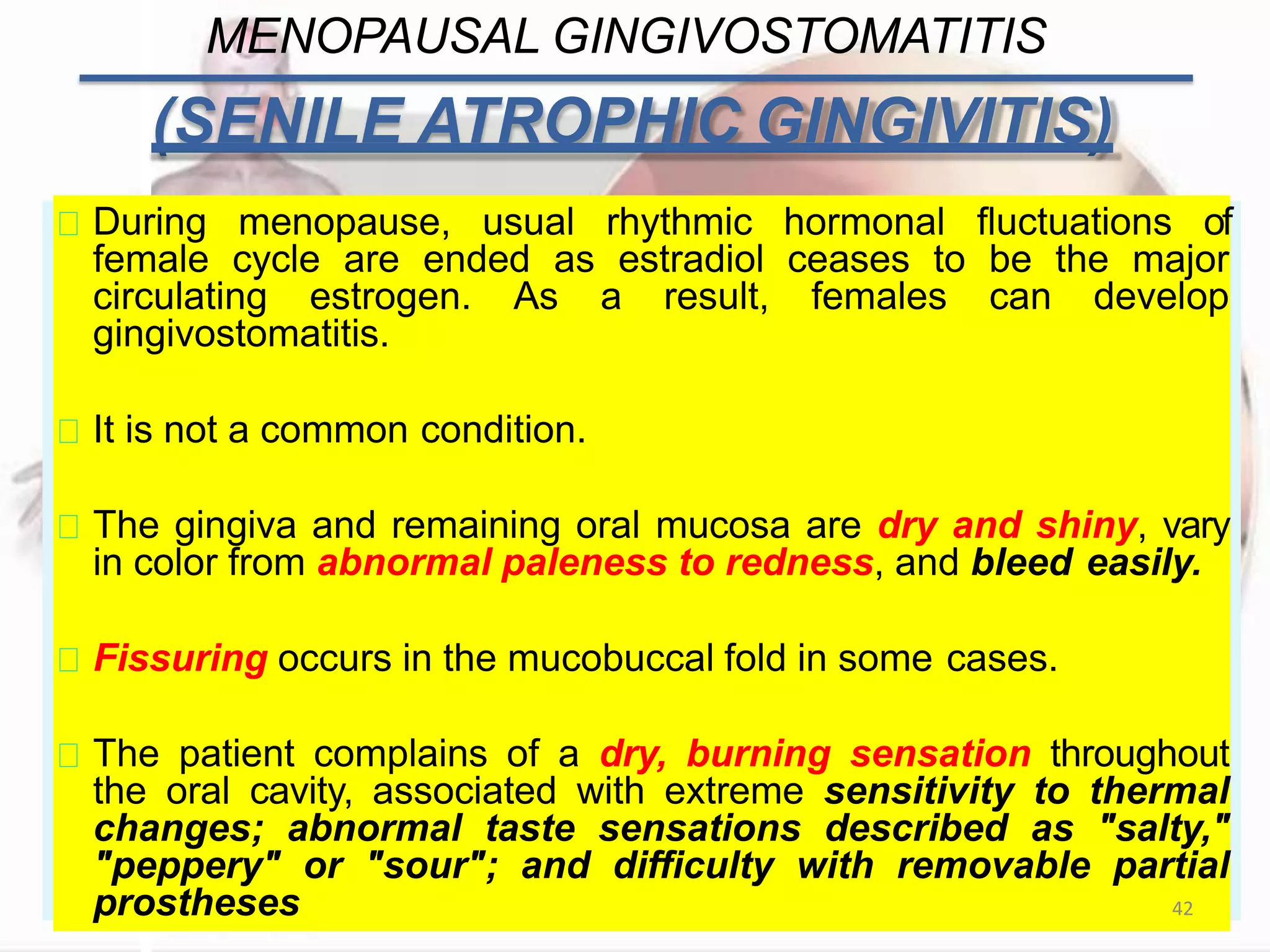 Influence of systemic diseases on periodontium. | PPTX