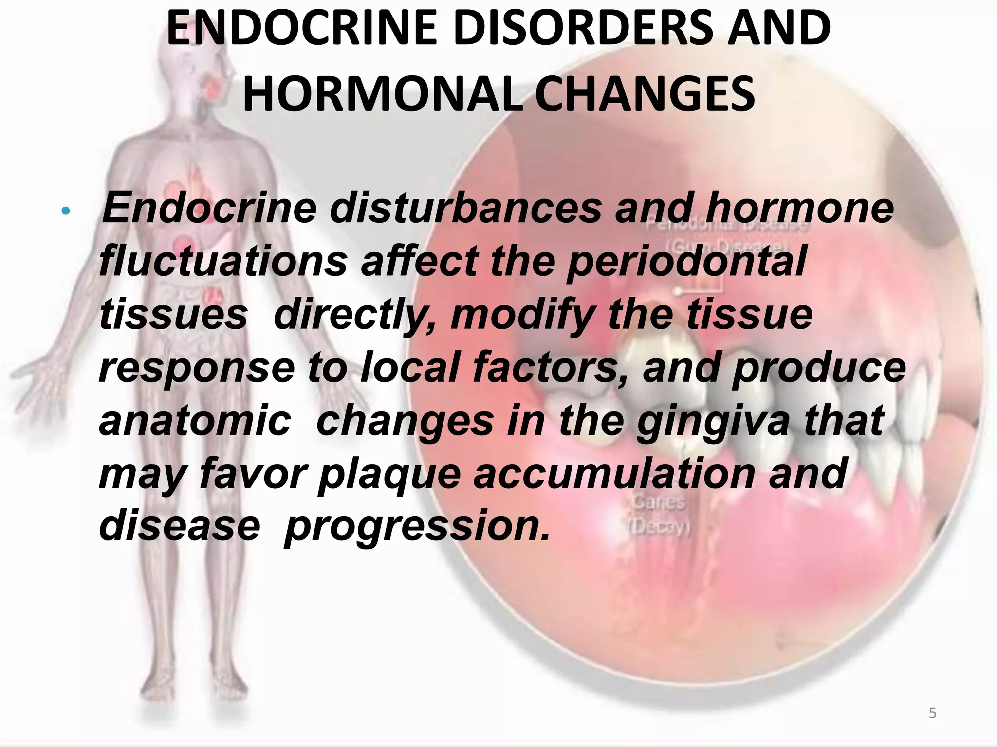 Influence of systemic diseases on periodontium. | PPTX