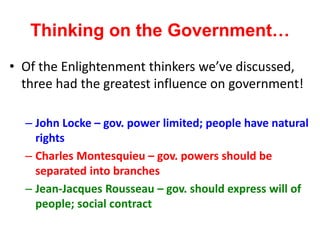 Influence on Government | PPT