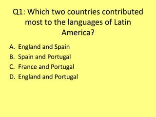 Influence on latin america | PPTX