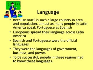 Influence on latin america | PPTX
