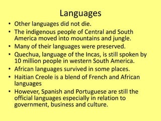 Influence on latin america | PPTX