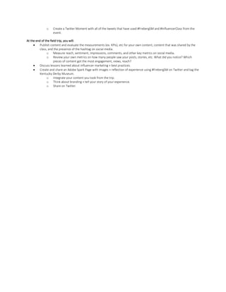 Influencer Class Assignment | PDF