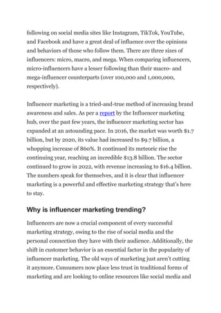 Influencer Marketing.pdf | Media Industry | Industries