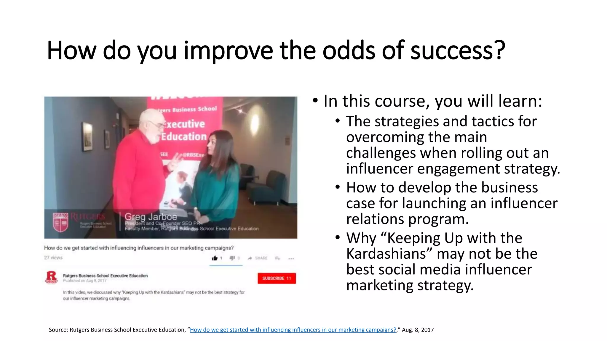 Influencer marketing strategy - module 1 lesson 1 | PPTX