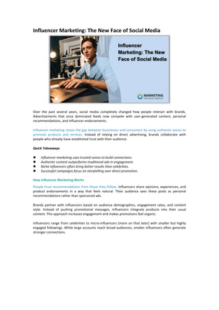 Influencer Marketing The New Face of Social Media.pdf