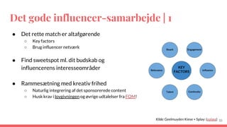 Influencers, influencer marketing og informationskampagner | PPT