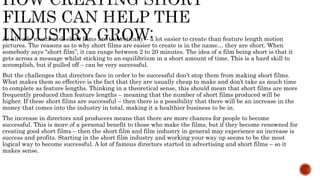 Influences of short film genre | PPTX | Video Production | Content ...