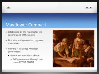 Influences on American Government- Magna Carta, English Bill of Rights ...