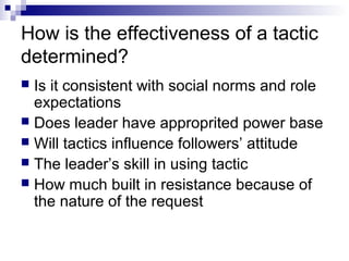 Influence tactics | PPT