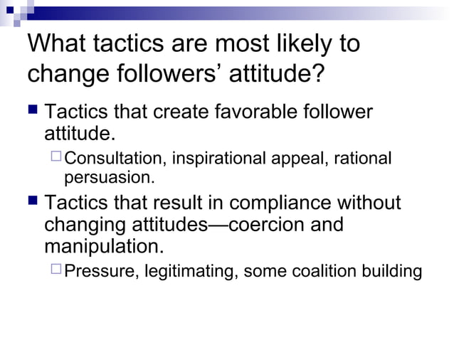 Influence tactics | PPT