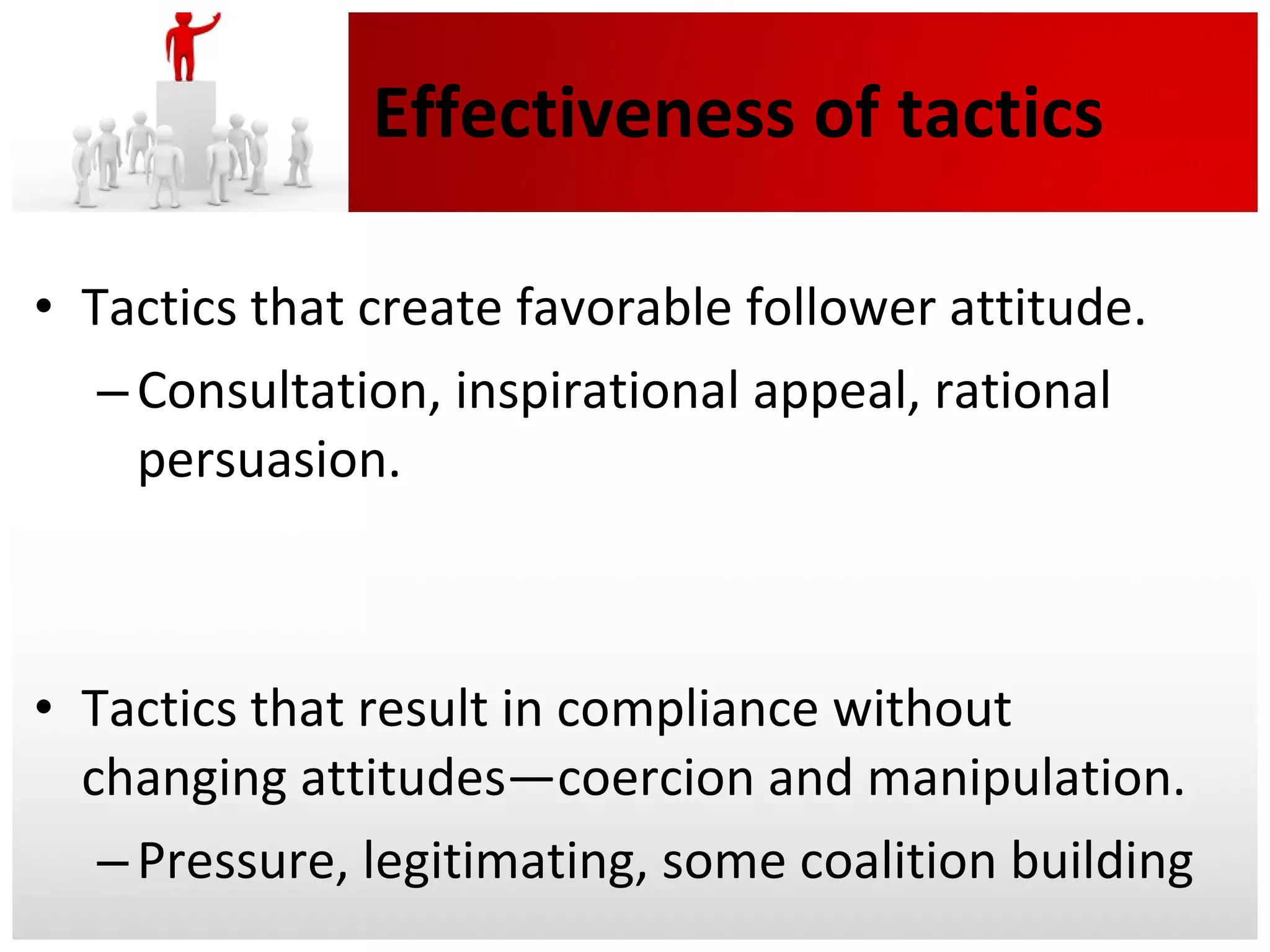 Influence tactics of leaders | PPT