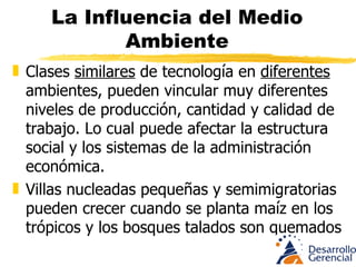 INFLUENCIA DEL MEDIO AMBIENTE | PPT