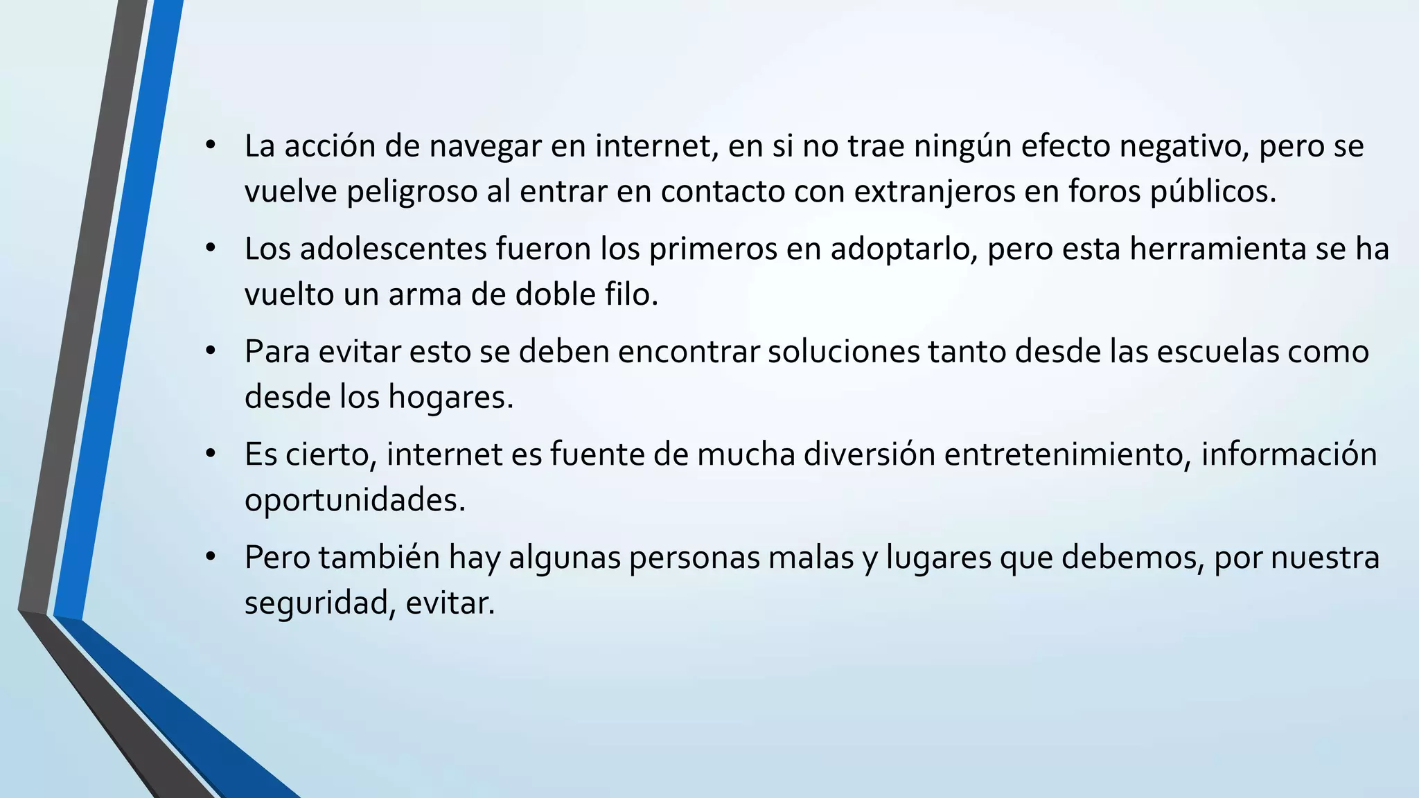 Influencia de internet en los adolescentes | PPTX