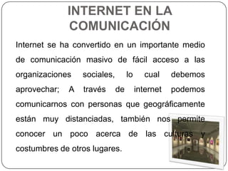 Influencia del Internet en el siglo XXI | PPTX