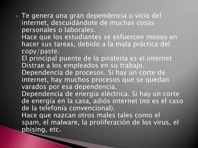 Influencia del internet en la juventud | PPT