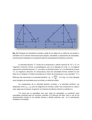 Influencia de los alabes hacia adelante | PDF