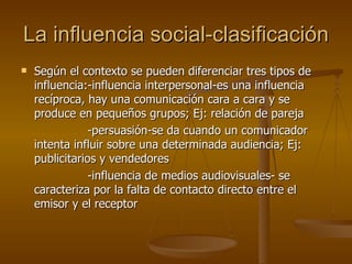 Influencia social | PPT