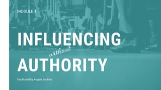 Influencing without Authority Workshop | PPT