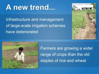 Influencing irrigation policy in India | PPTX