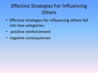 Influencing Skill and its detail. | PPT