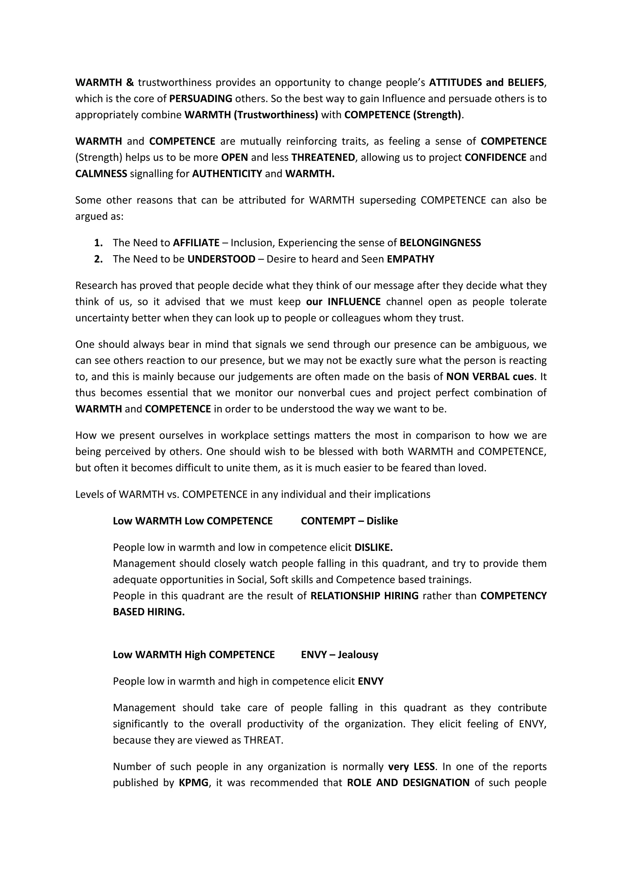 Influential communication | DOCX