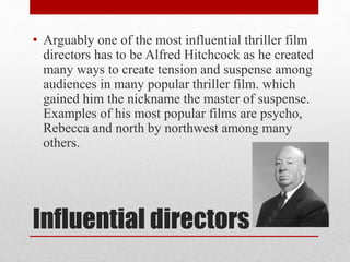 Influential figures in the thriller genre | PPT
