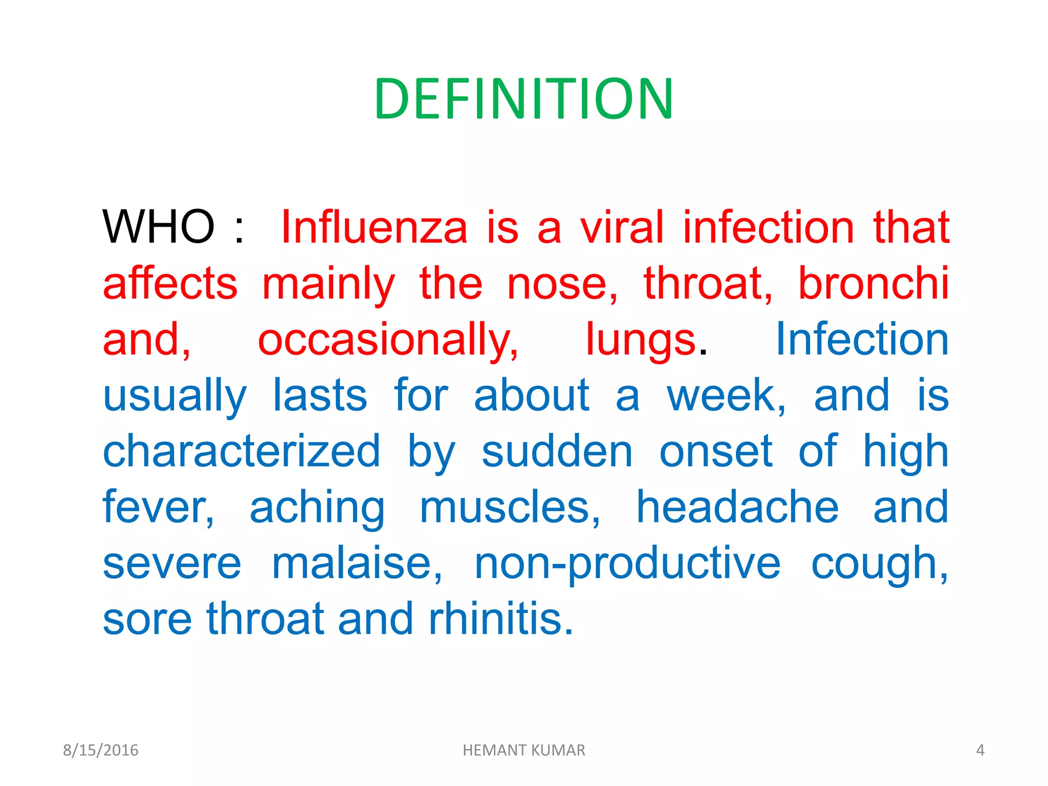 Influenza | PPTX