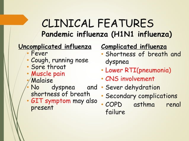 Influenza | PPTX | Infectious Diseases | Diseases and Conditions