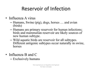 Influenza - epidemiology, prevention and control | PPTX